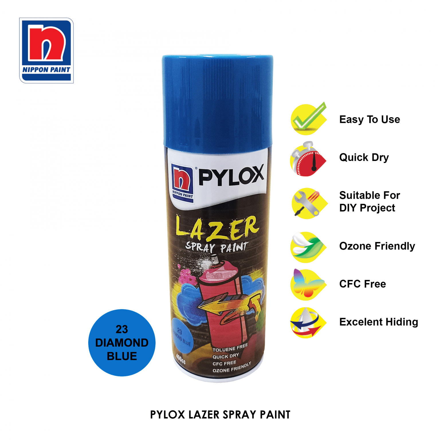 Nippon Pylox Lazer - Diamond Blue - Paints