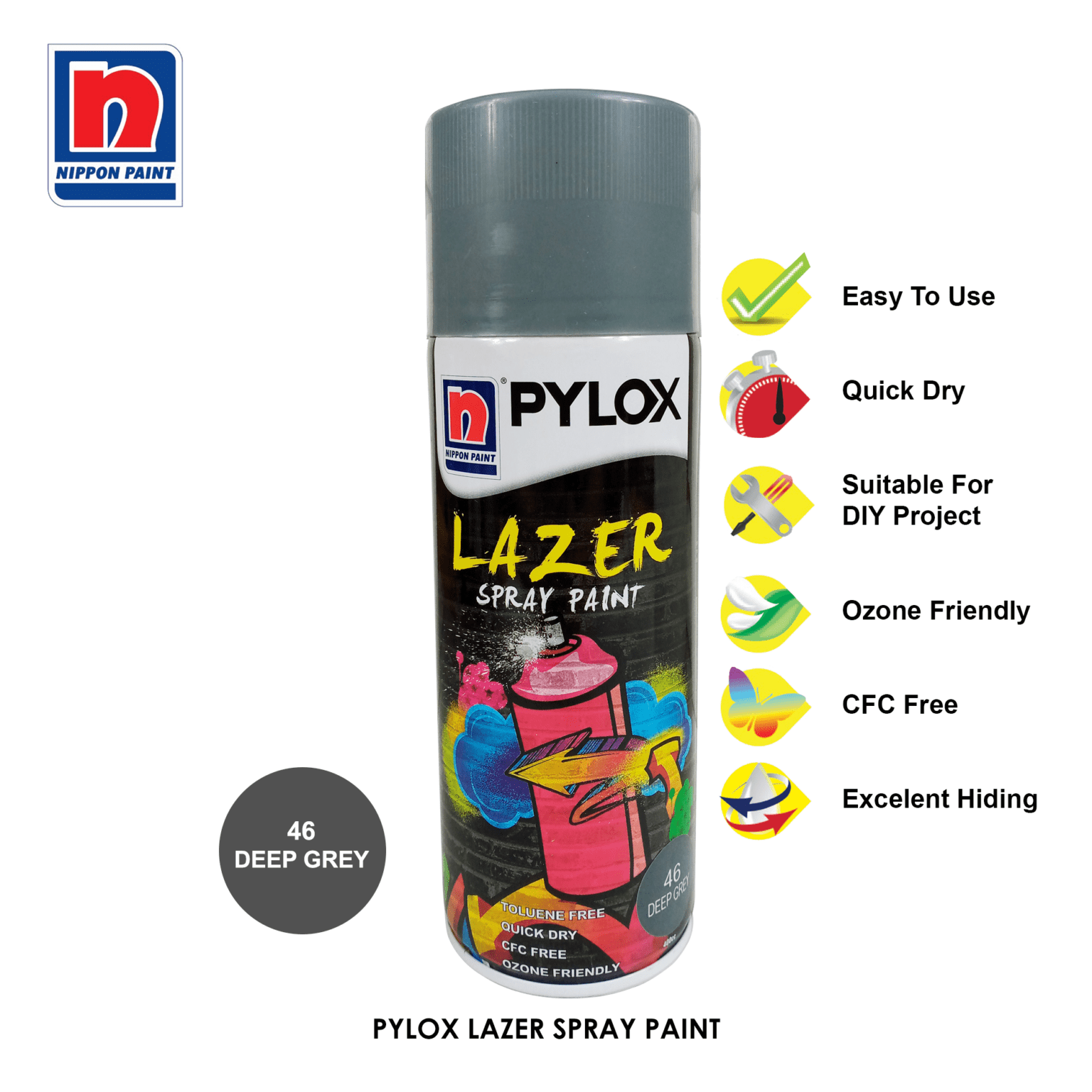 Nippon Pylox Lazer - Deep Grey - Paints